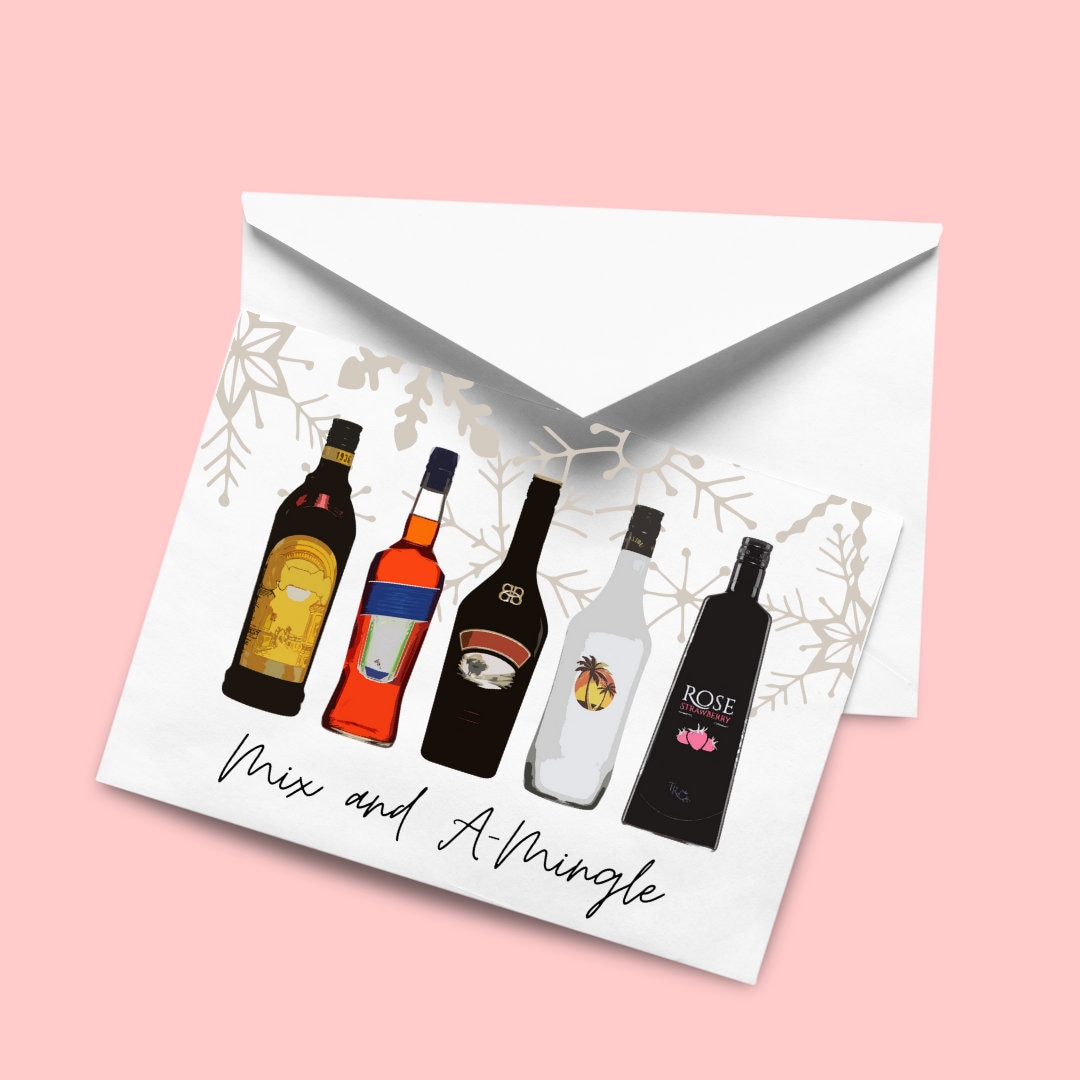 Holiday Spirits: Liqueur Card - Etsy