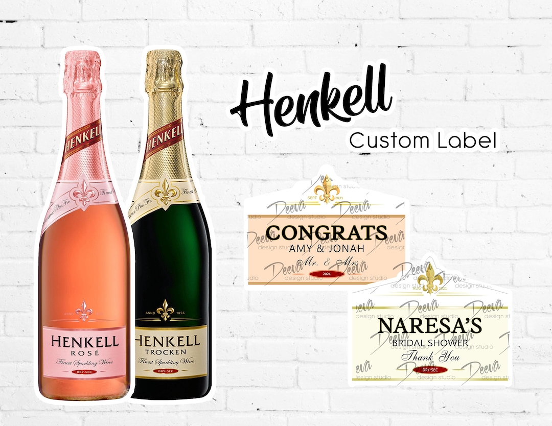 Henkell Custom Sticker Label - Etsy