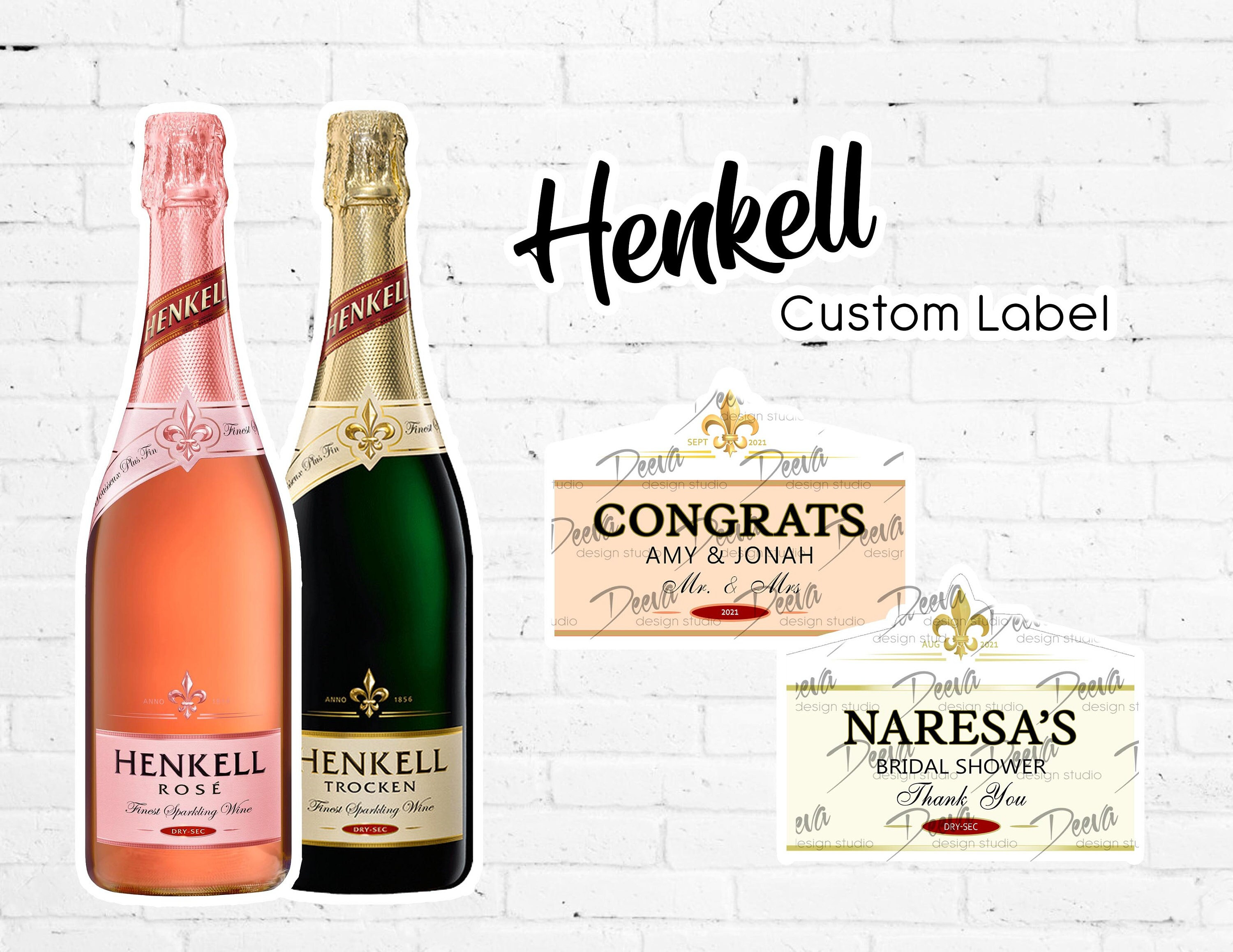 Henkell Custom Sticker Label - Etsy