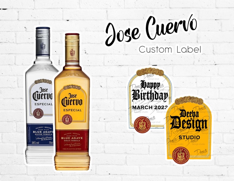 PRINT AT HOME: Jose Cuervo Custom Label Digital File - Etsy