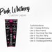 Pink Whitney Custom Sticker Label | 50ml, 200ml, 375ml, 750ml, 1000ml ...