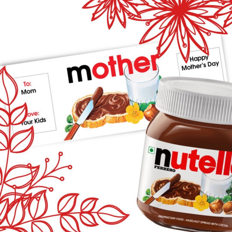 Nutella Custom Sticker Label - Etsy