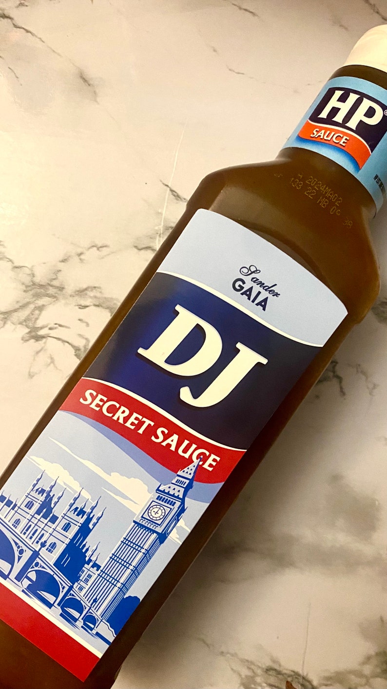 HP Sauce Custom Sticker Label - Etsy