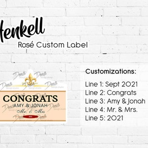 Henkell Custom Sticker Label - Etsy