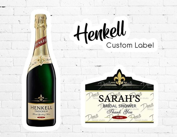 Henkell Custom Sticker Label | Etsy