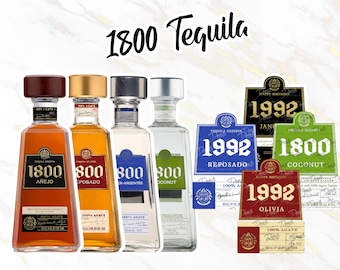 Tequila Label 1800 - Etsy