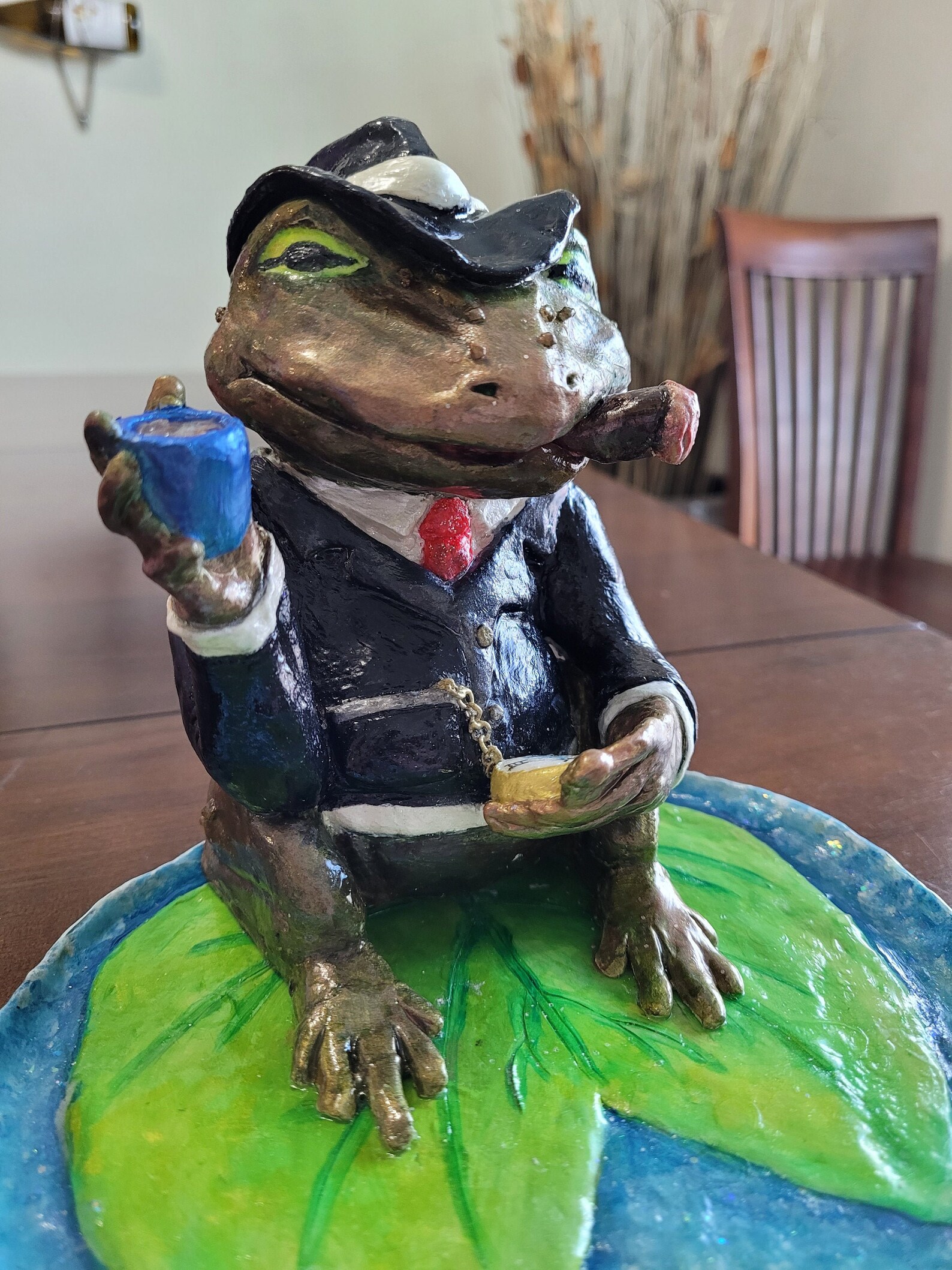 Gangster Cigar Smoking Toad Ashtray - Etsy UK