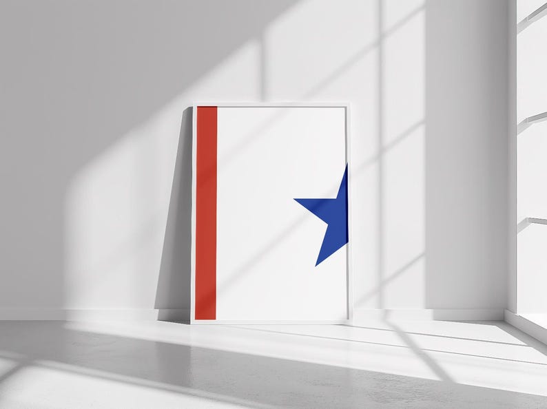 Chile Flag Printable Poster, Chilean Inspired Digital Download, Home ...