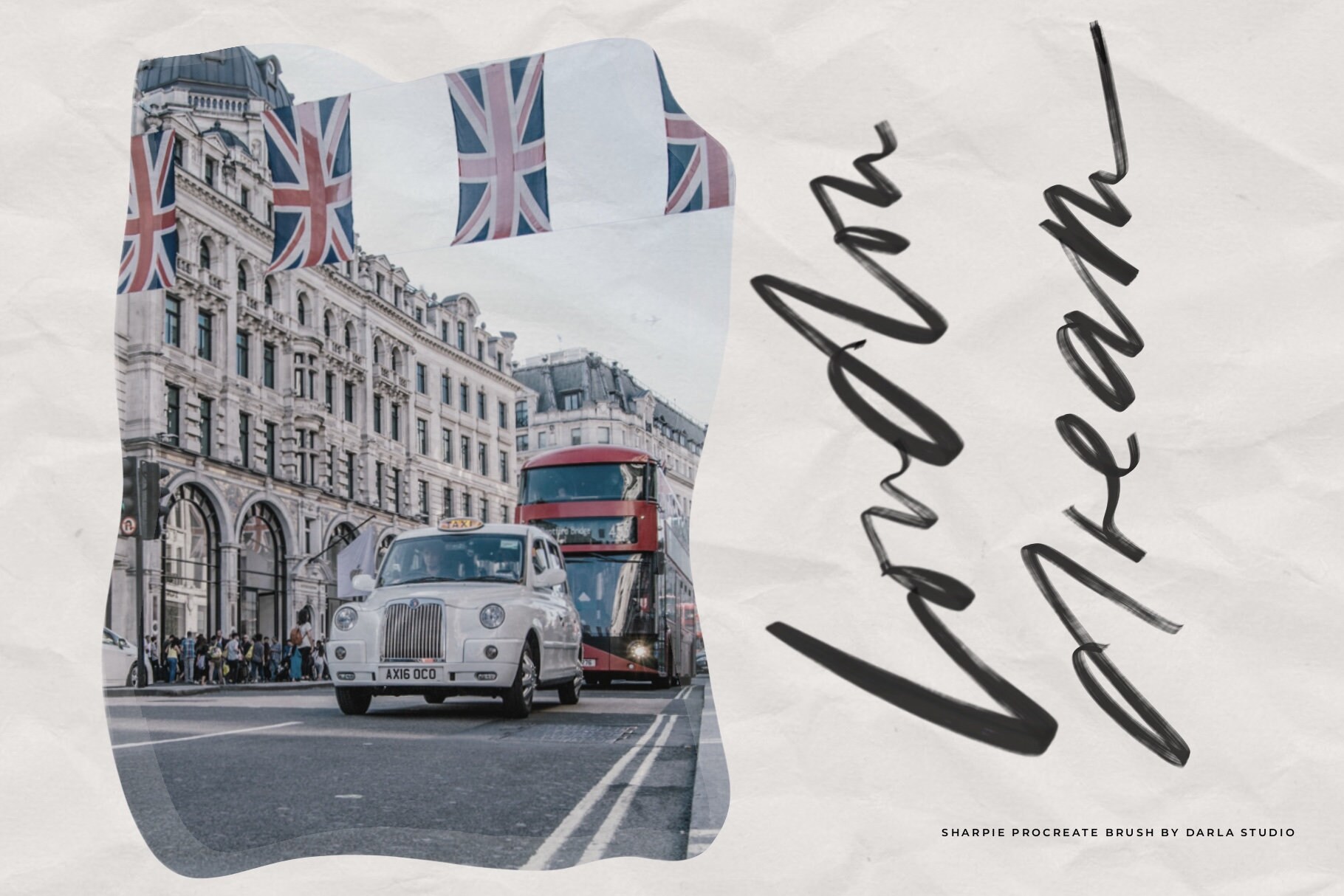 Sharpie Procreate Brush, Lettering Brushes, Dry Marker Brush for ...