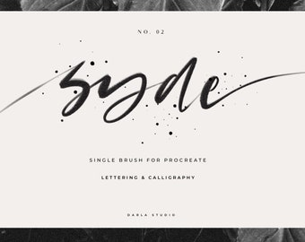 Margot Procreate Brush Calligraphy Brushes Hand Lettering | Etsy