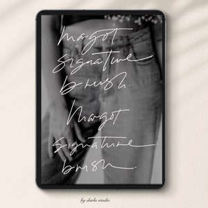 Margot Procreate Brush- Calligraphy Brushes, Hand Lettering, Procreate ...