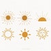 20 Boho Sun Clipart, Hand Drawn, Png, Boho Elements, Vector Clipart - Etsy
