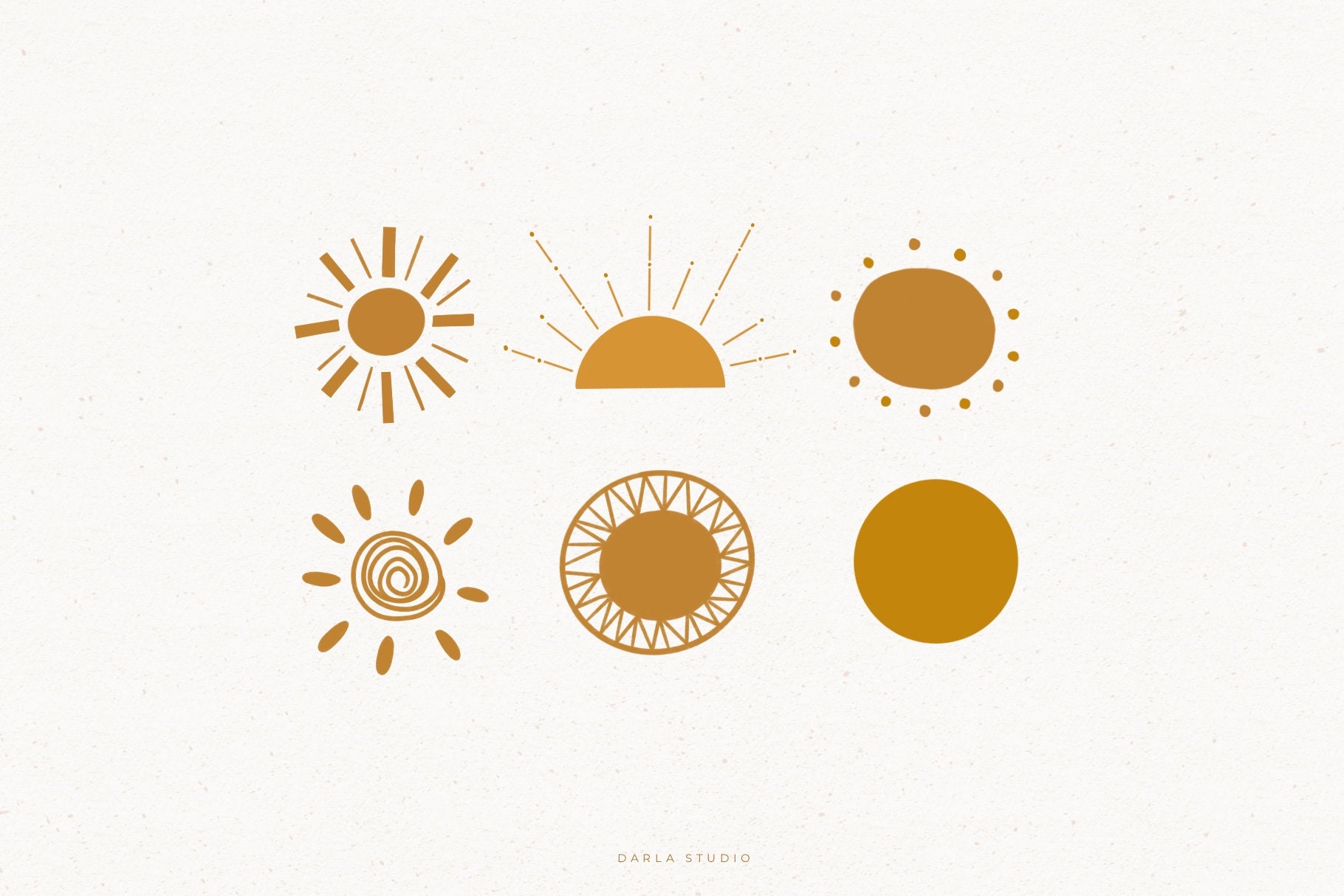 20 Boho Sun Clipart, Hand Drawn, Png, Boho Elements, Vector Clipart - Etsy