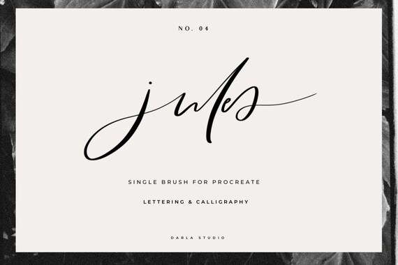 Jules Procreate Brush Calligraphy Brush Hand Lettering | Etsy