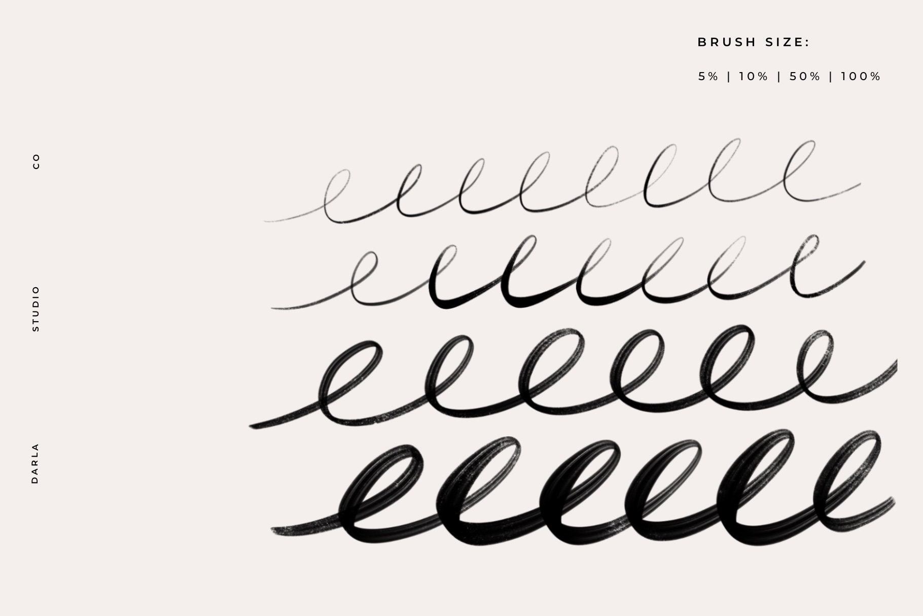 Halia Streak Procreate Brush, Streaky Lettering Brush, Texture Brush ...