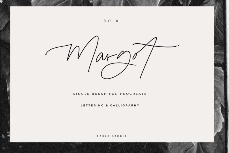 Margot Procreate Brush- Calligraphy Brushes, Hand Lettering, Procreate ...