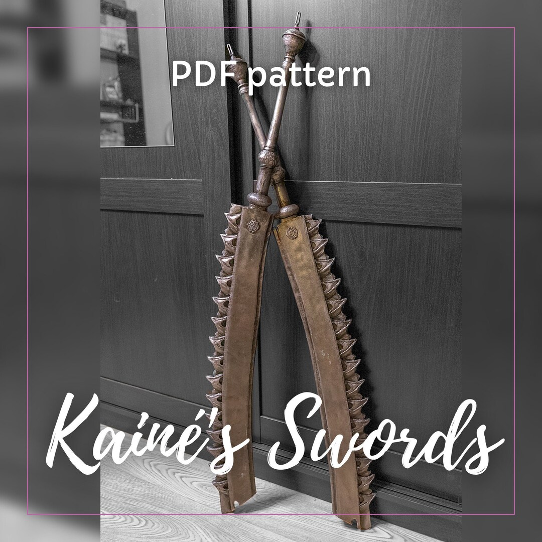 Cosplay Pattern - Kaine's Swords // Nier: Replicant // Digital Pattern ...