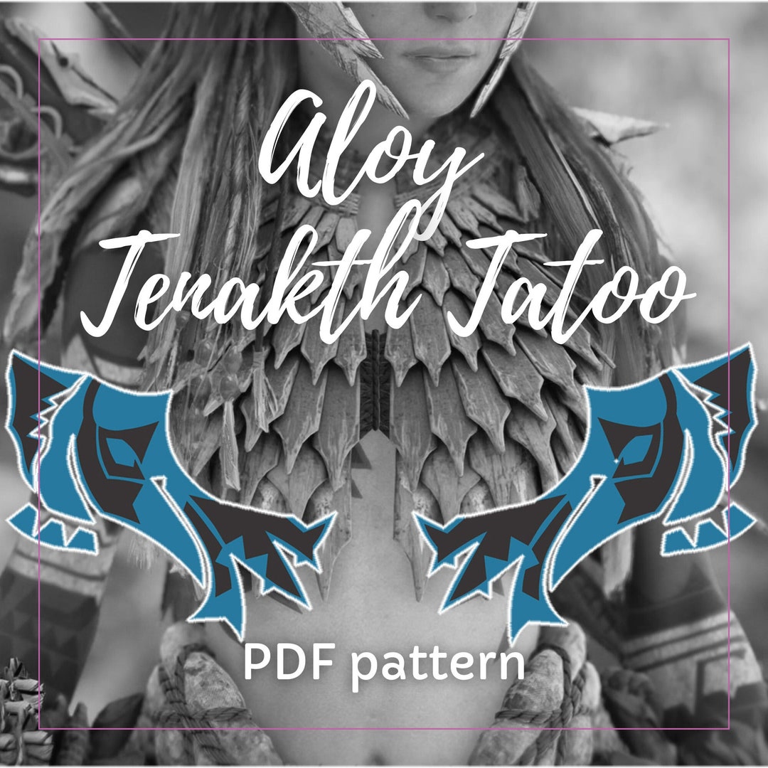 Cosplay Pattern - Aloy Tenakth Recon // Chest Tattoo // Digital ...