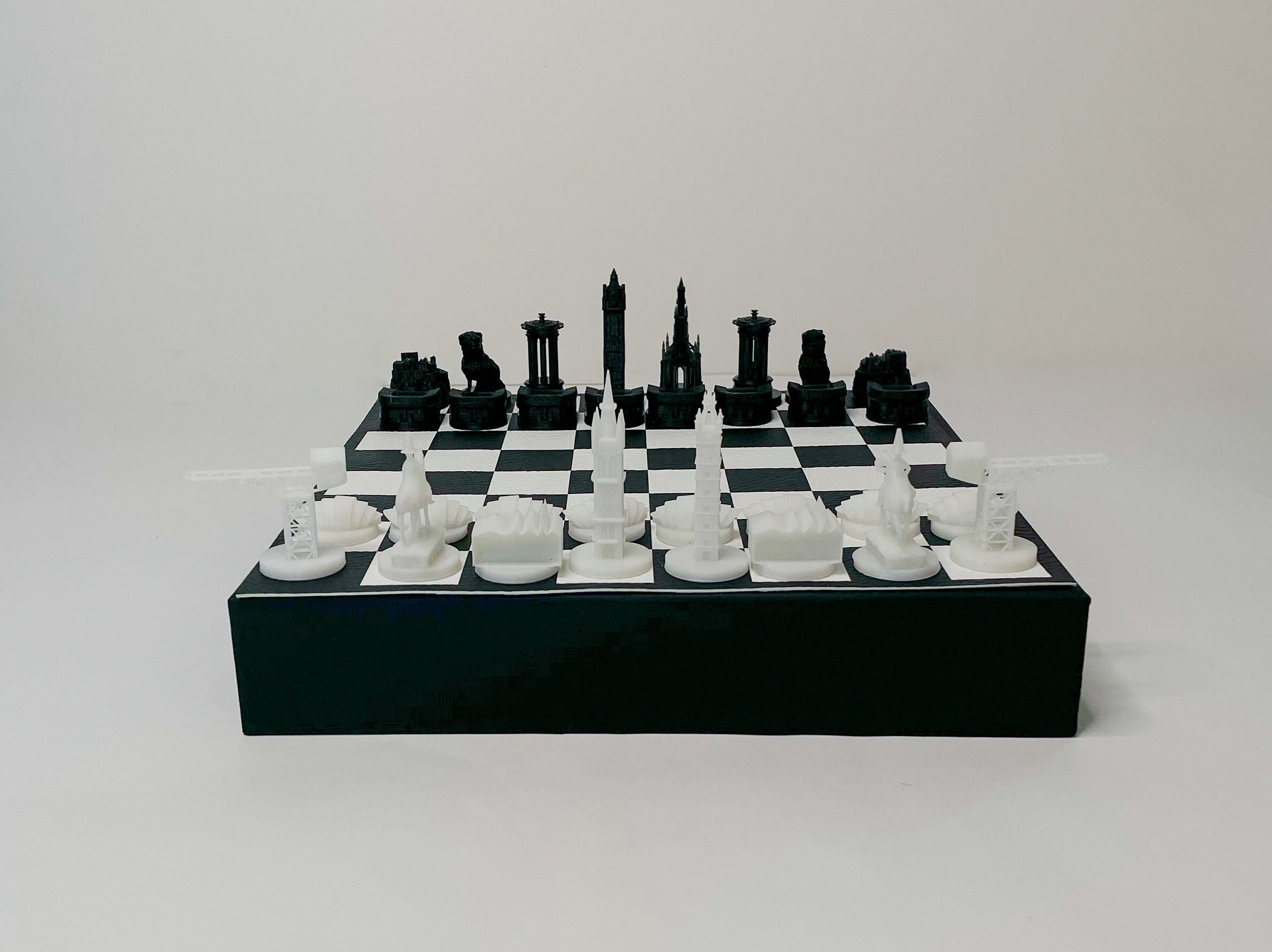 MINI Glasgow Vs Edinburgh Chess Set - Etsy