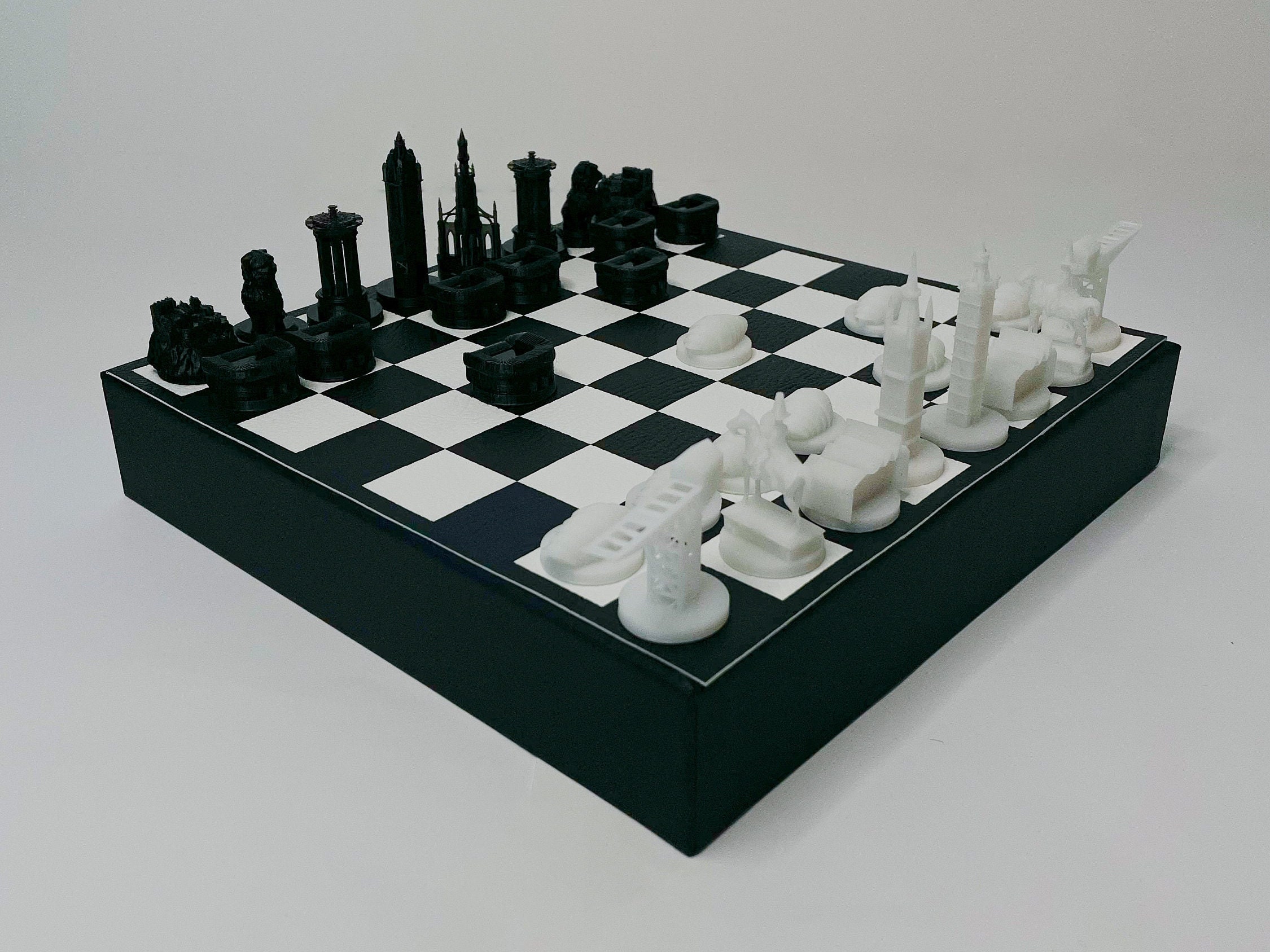 MINI Glasgow Vs Edinburgh Chess Set - Etsy