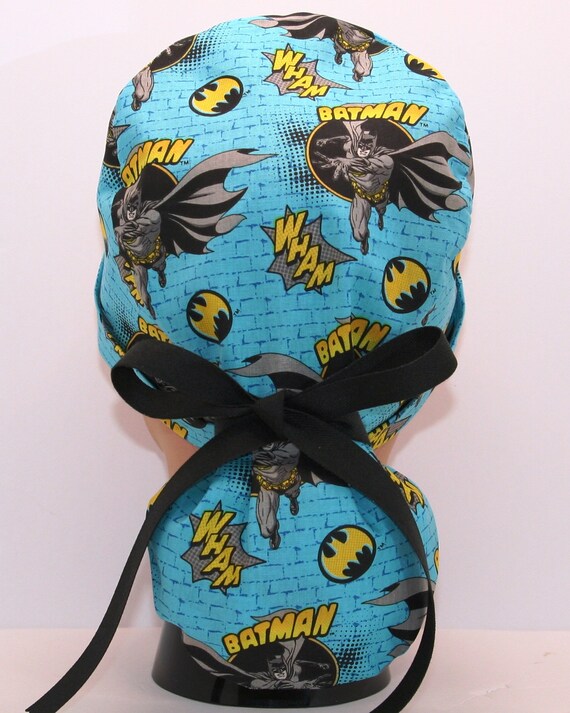 Wham Batman Ponytail Surgical Scrub Cap 2197 - Etsy