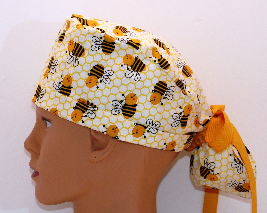 Baby Honey Bees Ponytail Surgical Scrub Cap 2252 - Etsy