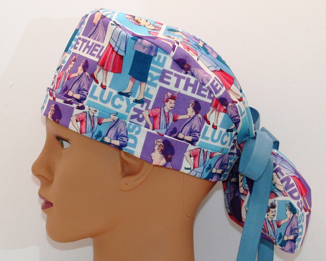 Ethel and Best Friend Ponytail Surgical Scrub Cap 2244 - Etsy