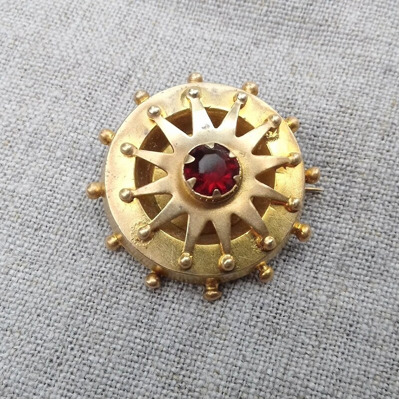 Pinchbeck Brooch - Etsy