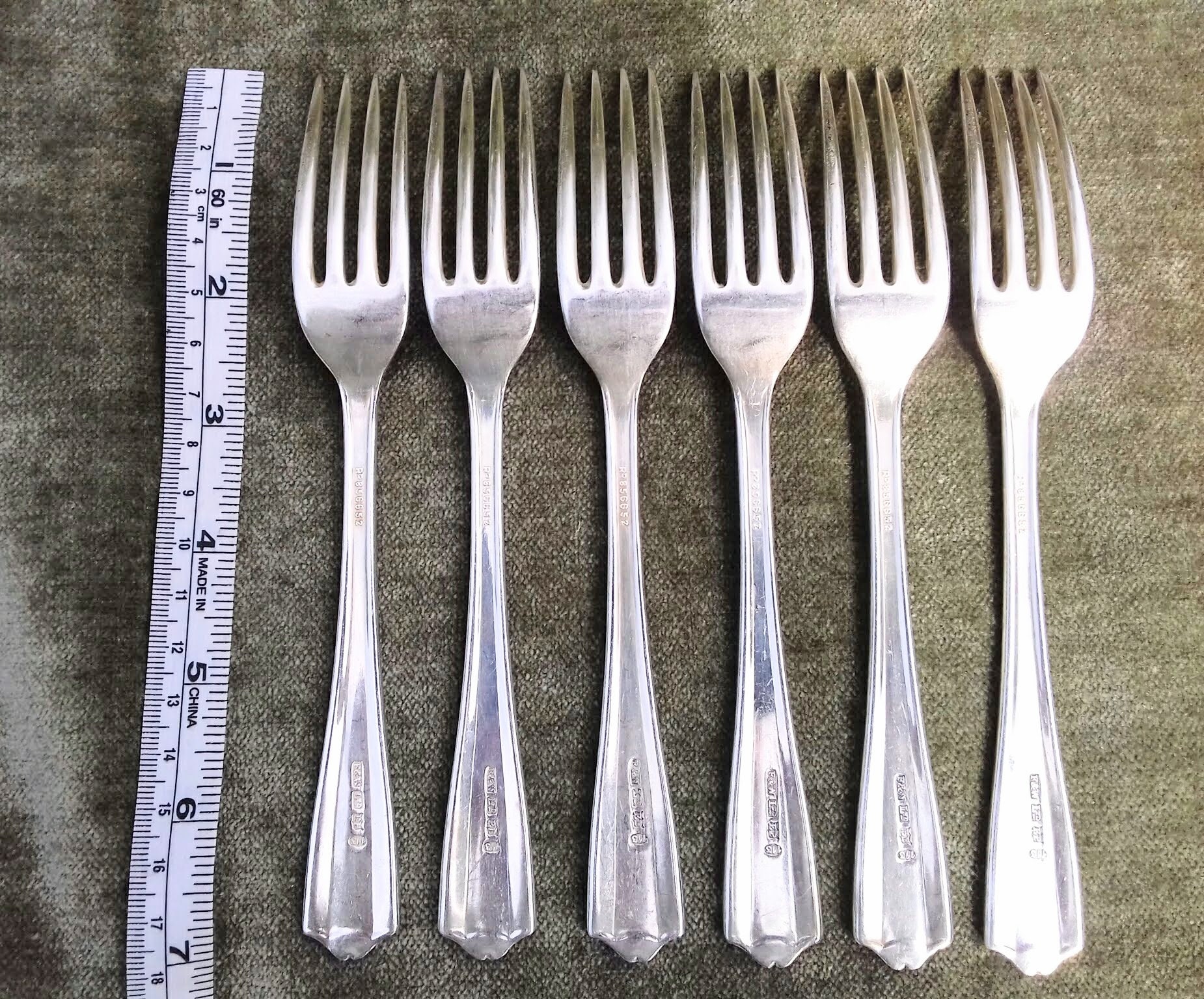 Vintage Art Deco Silver Plate Fifth Avenue Forks, Fry & Wigfull Maker's ...