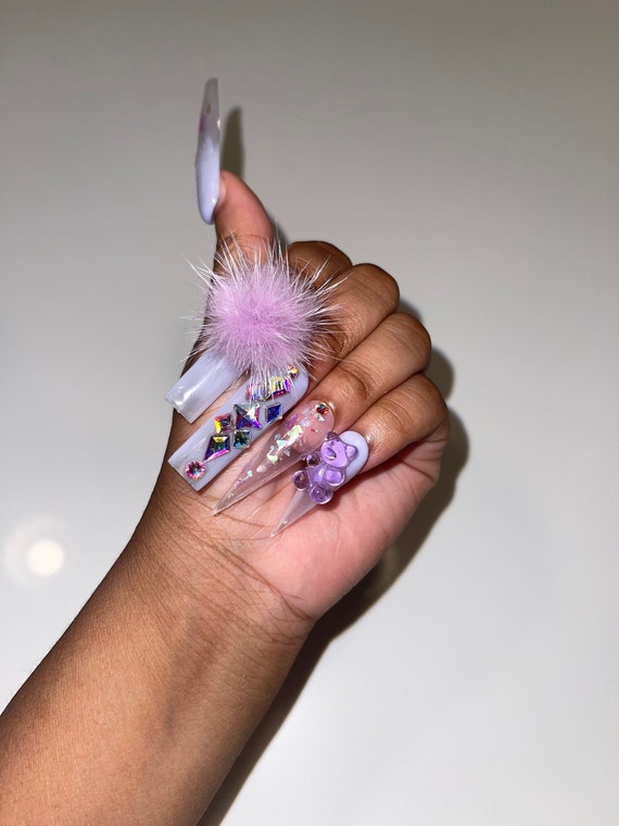 Stiletto Square Nails