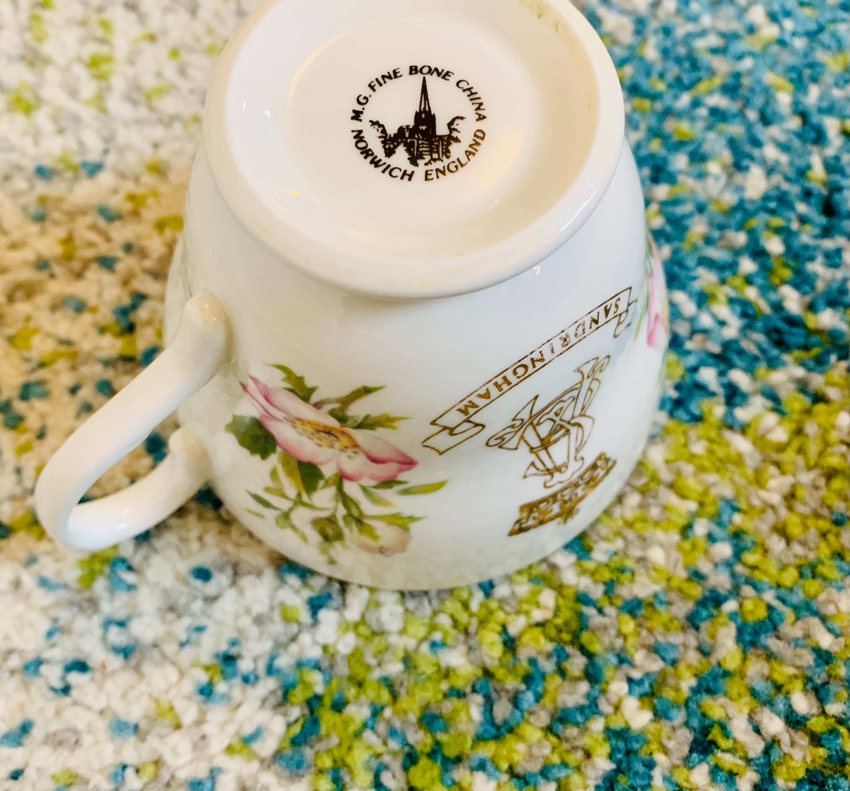 Royal Sandringham Teacup – Elegant Bone China With M.G. Norwich Stamp ...