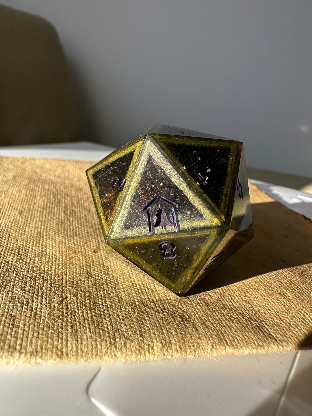 TRANSIENT Handmade Sharp-edged Polyhedral Resin D20 35mm - Etsy