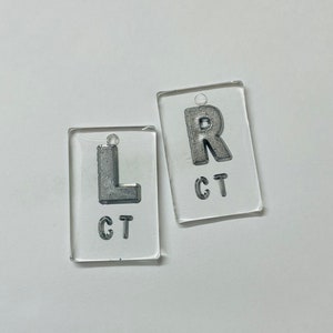 Clear X-ray Markers 1 Pair L/R, Radiology Personalized X-ray Markers ...