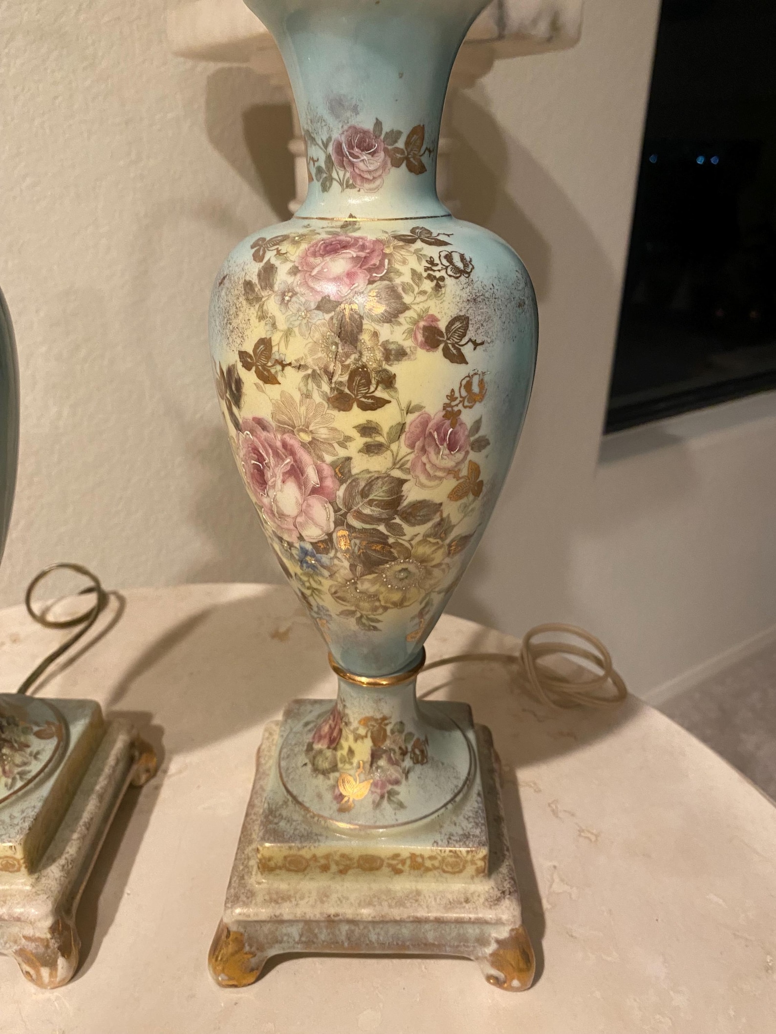 Vintage Mid Century Beckwith French Provincial Porcelain Hand Painted ...