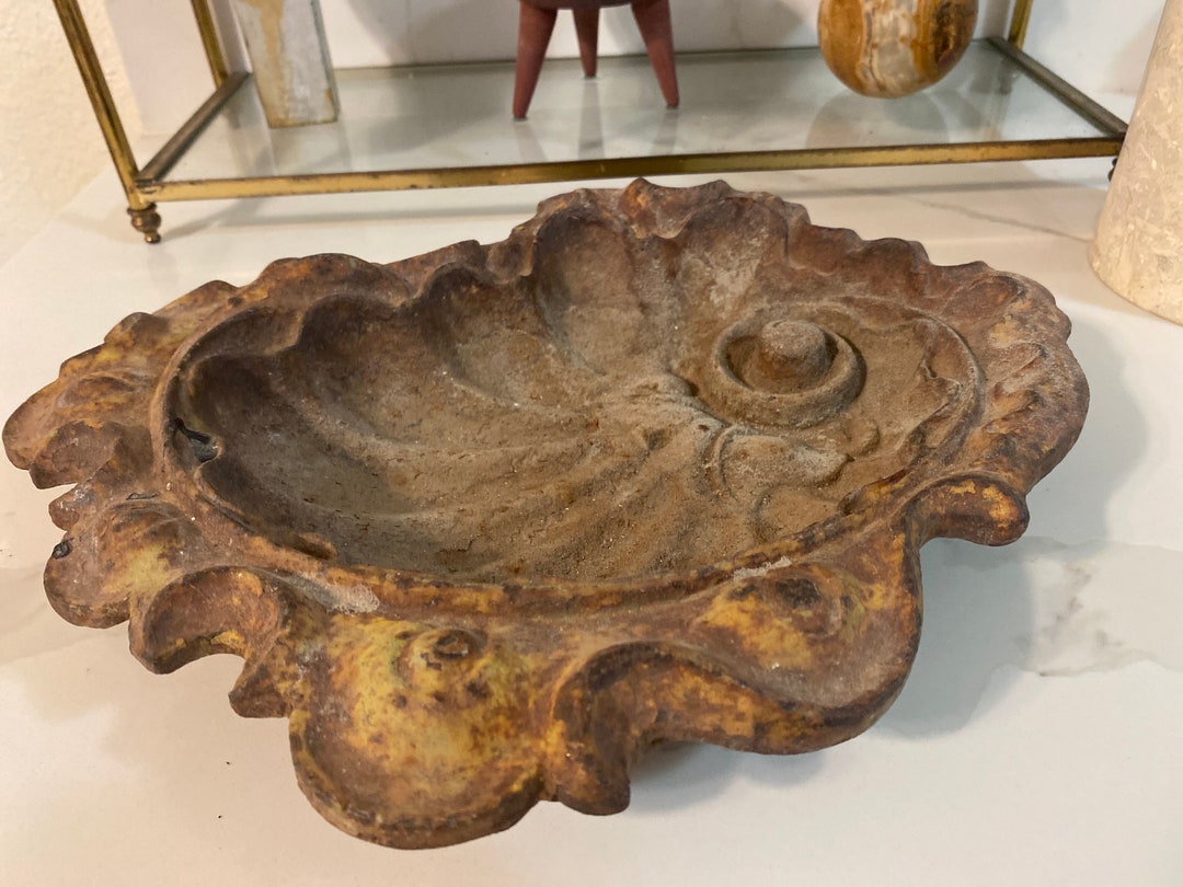 Antique One of a Kind Cast-iron Patinated Seashell Dish - Etsy