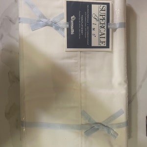 Wamsutta Supercale Plus No Iron 200 Thread Count Twin Fitted Flat Sheet Set - Etsy