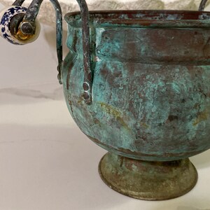 Copper Brass Vintage Delft Planter Patina - Etsy