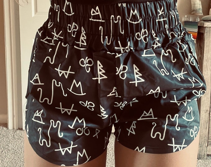 Black Cattle Brand Athletic Shorts - Etsy