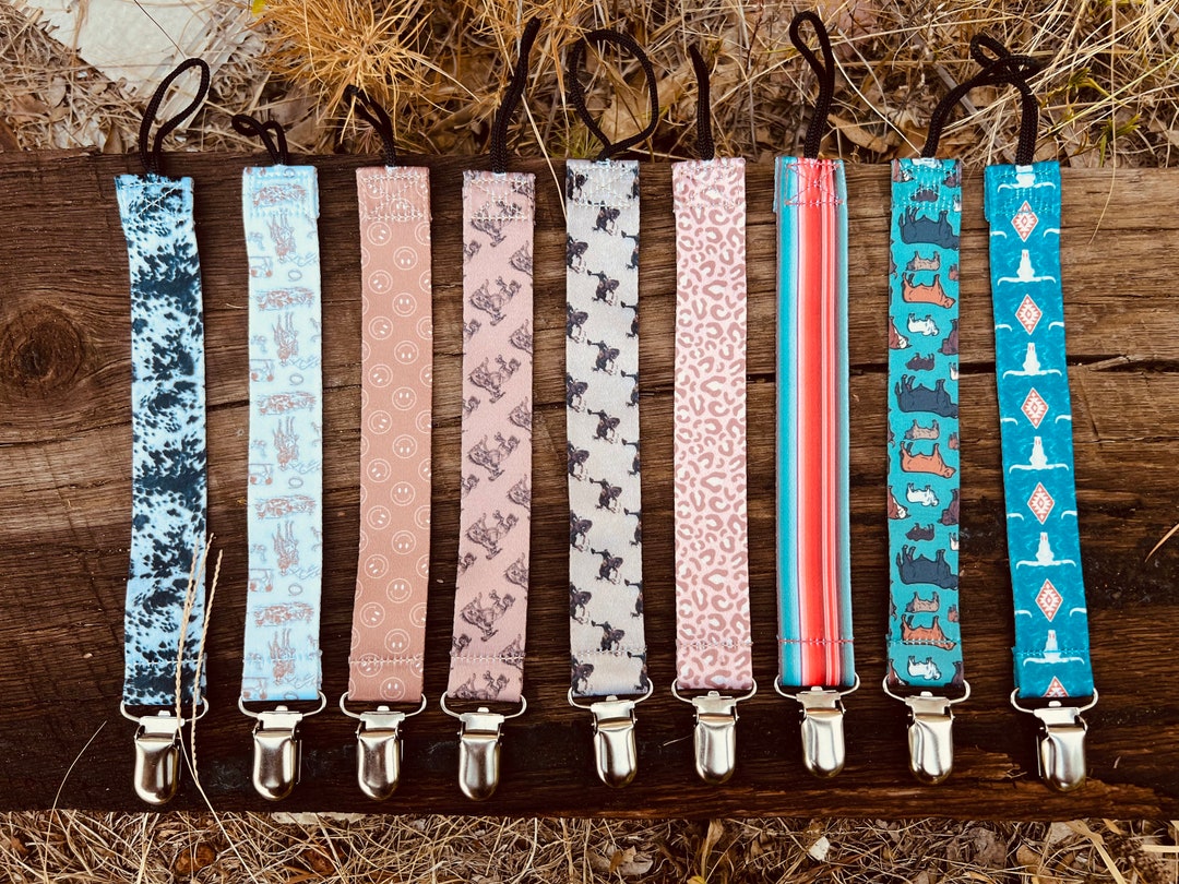 Western Baby Pacifier Clips - Etsy