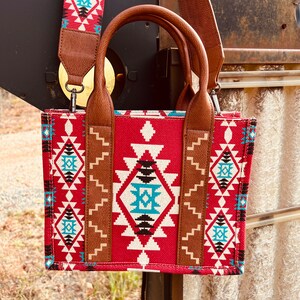 Red Wrangler Canvas Tote Purse - Etsy