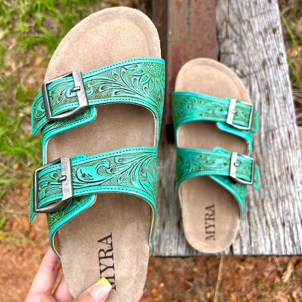 Turquoise Sandals - Etsy