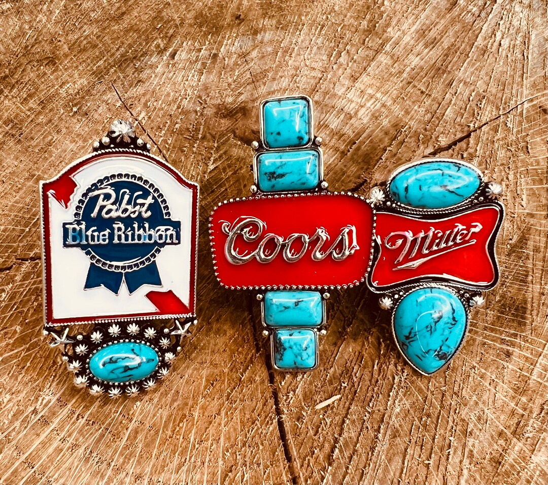Turquoise Beer Logo Ring - Etsy