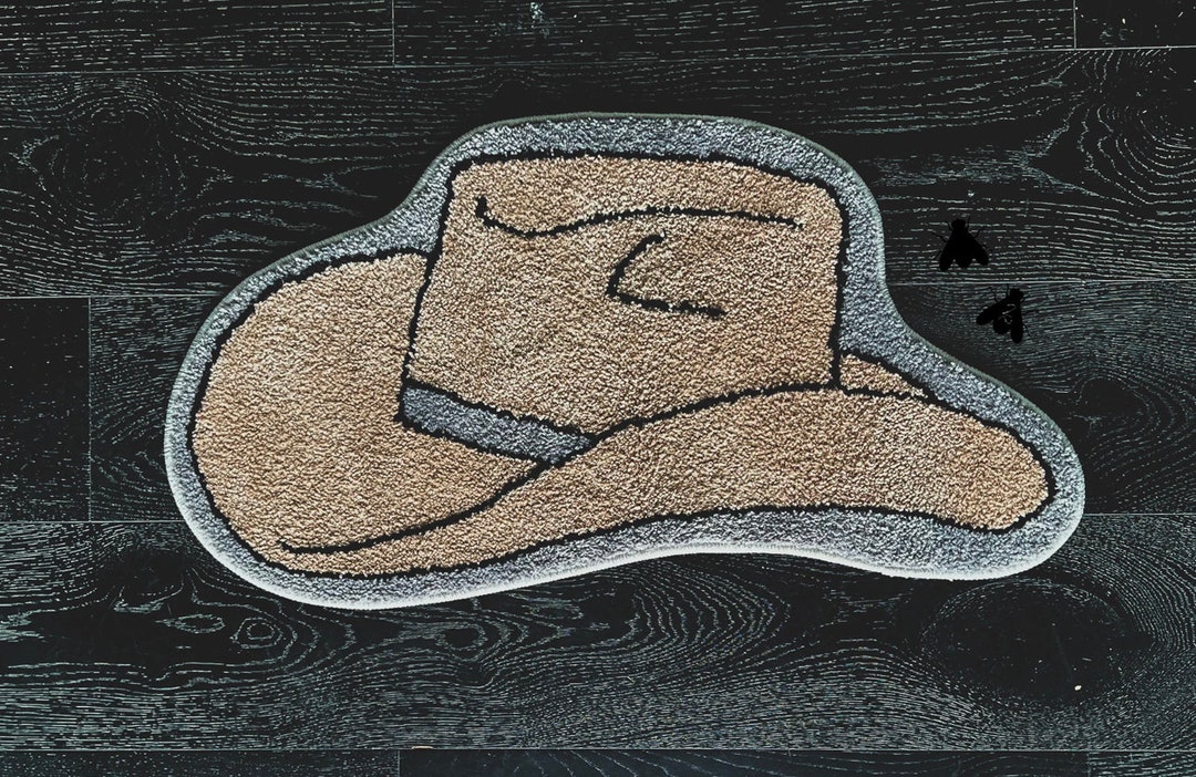 Cowboy Hat Rug Western Home Decor - Etsy