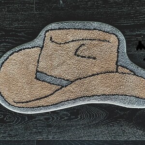 Cowboy Hat Rug Western Home Decor - Etsy