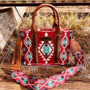 Red Wrangler Canvas Tote Purse - Etsy