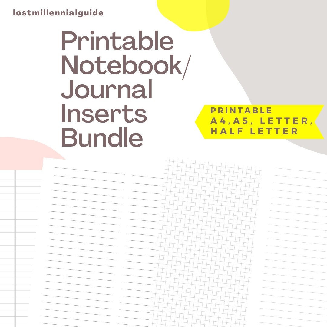 Grid Lined Ruled Two Column Lined Graph Paper Notebook Journal Planner ...