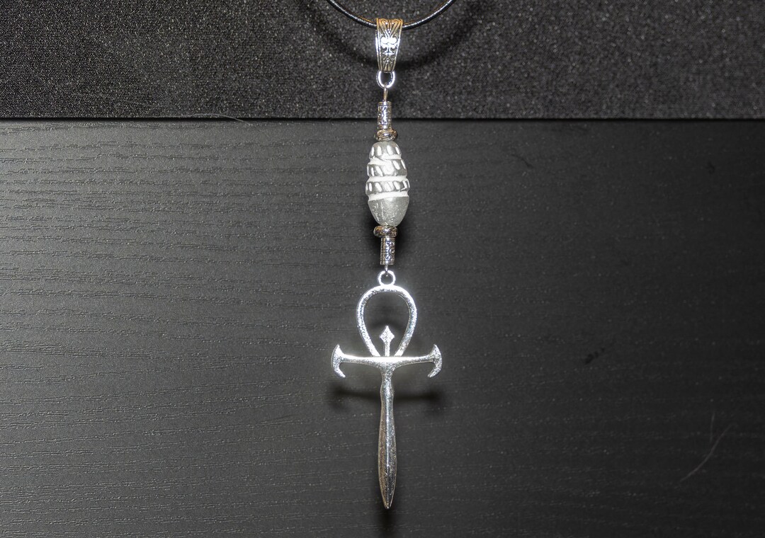 Ankh Pendant With Wooden and Tibetan Beads - Etsy
