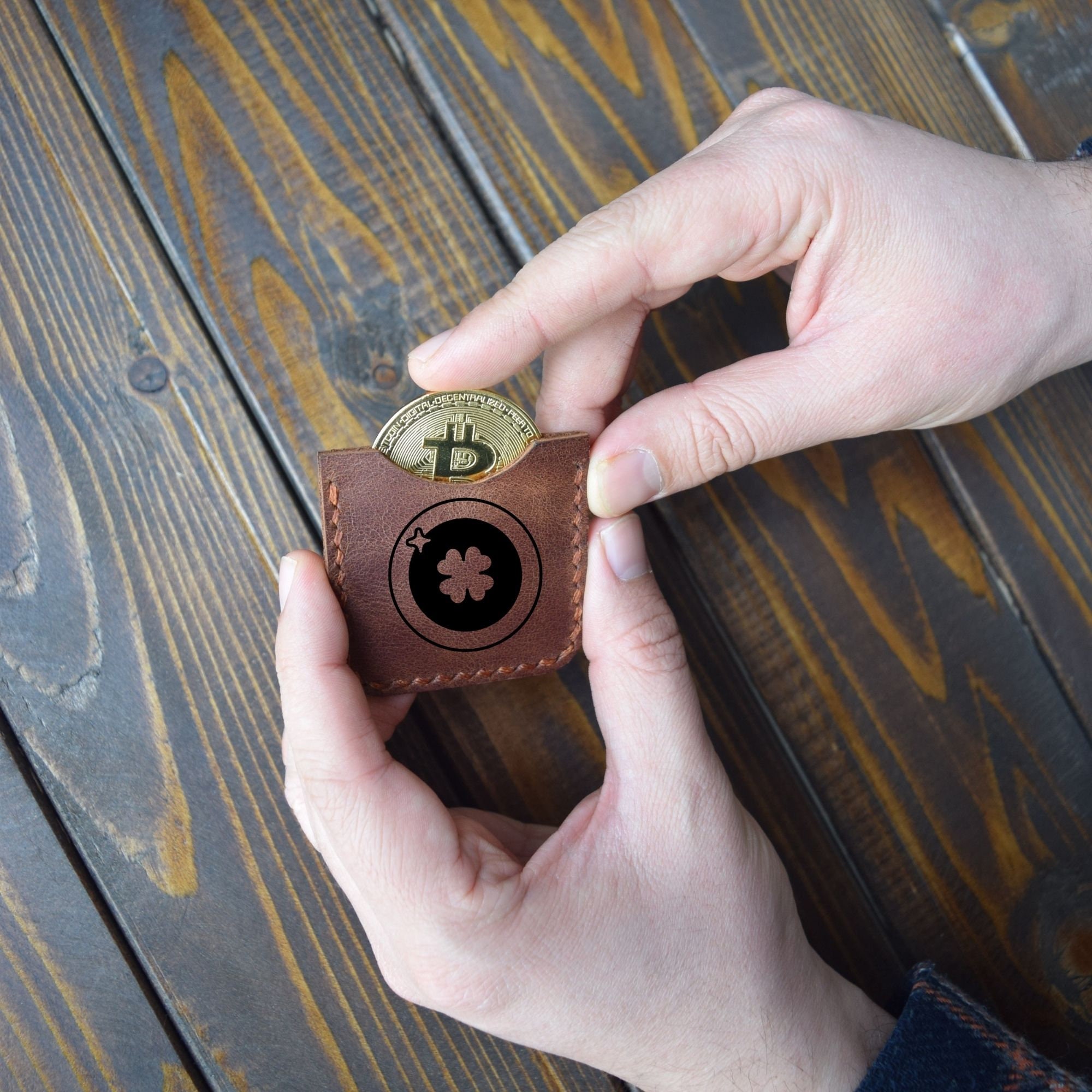 Personalized Leather Coin Slip Custom EDC Challenge Coin - Etsy