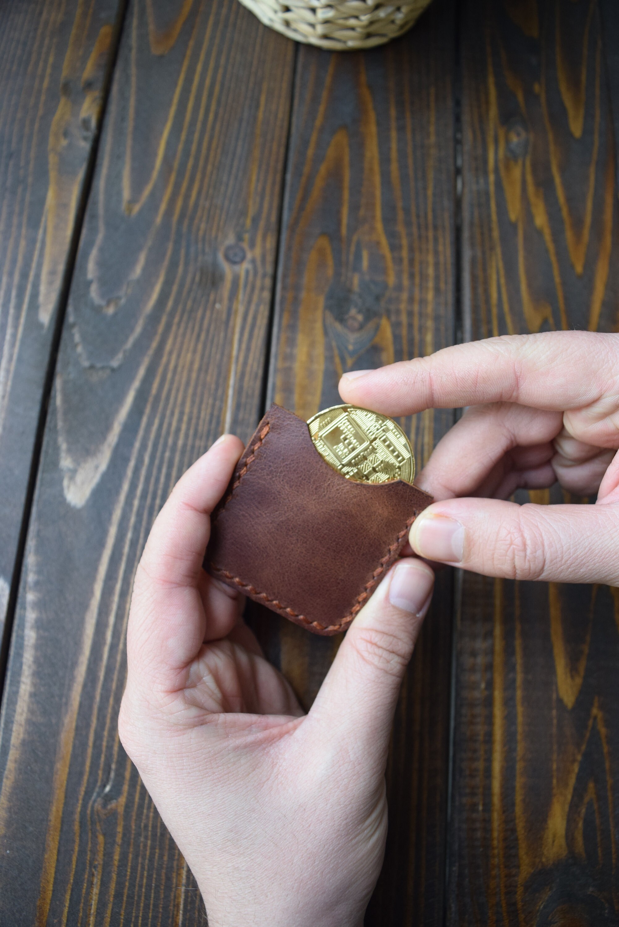 Personalized Leather Coin Slip Custom EDC Challenge Coin - Etsy