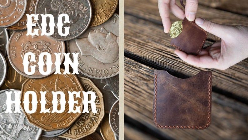 Personalized Leather Coin Slip Custom EDC Challenge Coin | Etsy